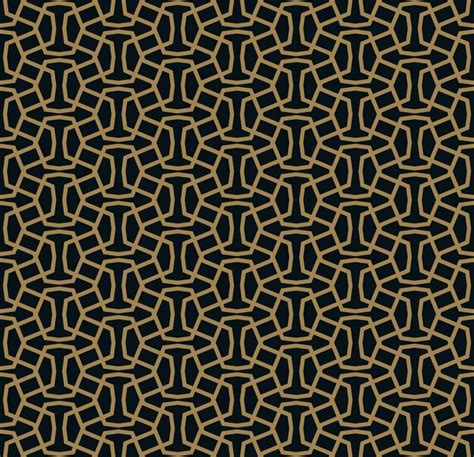 Premium Vector Seamless Pattern Of Intersecting Thin Gold Lines On