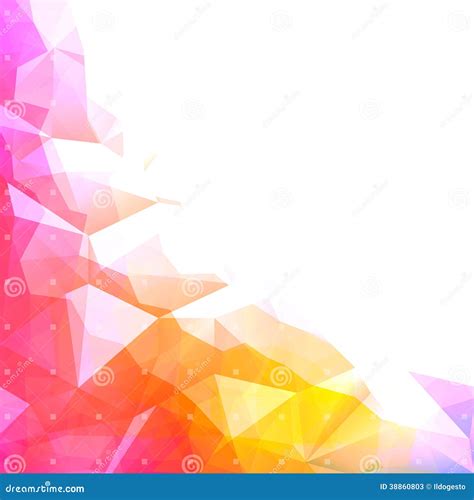 Geometric Abstract Low Poly Background Stock Vector Illustration Of Pink Clipart 38860803