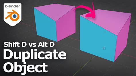 Shift D Vs Alt D How To Duplicate Object In Blender With Shortcut Youtube