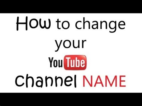 How To Change Youtube Channel Name Display Name NEW JAN Easy Quick YouTube