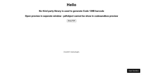 Jspdf Barcode Forked Codesandbox