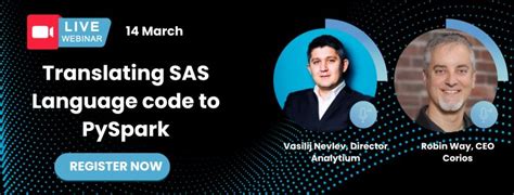 Analytium Group On Linkedin Sas Pyspark Webinar Saslanguage
