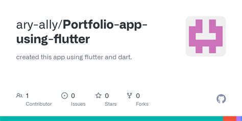 Github Ary Ally Portfolio App Using Flutter Created This App Using Flutter And Dart