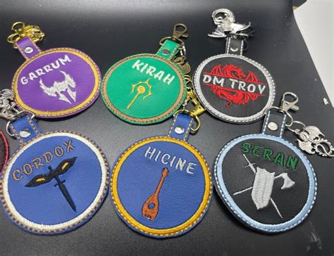 Dungeon And Dragons Class Keychains Etsy