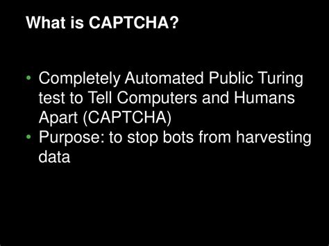 Inaccessible CAPTCHA Updating W C Advisory Note Ppt Download