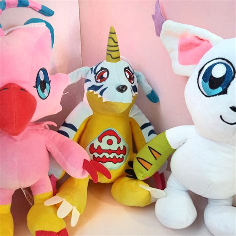 Peluche Digimon Biyomon Gatomon Chibishop