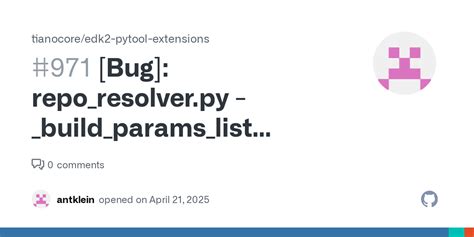 Bug Repo Resolver Py Build Params List Removed The Else Statement For Appending Recurse