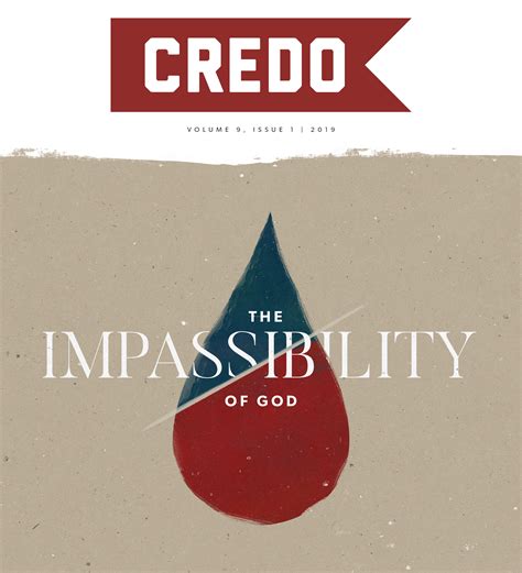 The Impassibility Of God Credo Magazine