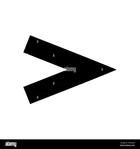 Monochrome Vector Graphic Of A Greater Than Sign This Could Be Used In The Teaching Of Maths At