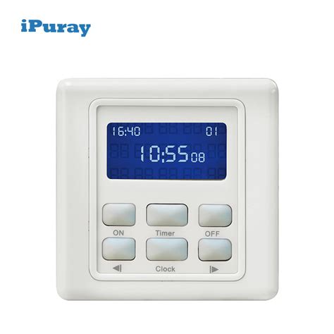 Seven Days Multi Stage Timer Switch Accurate To The Second Key Pad Switch And Light Switch