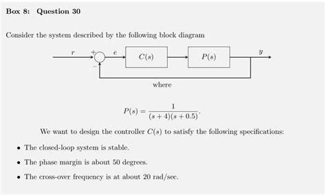 Box Question Consider The System Described By Chegg