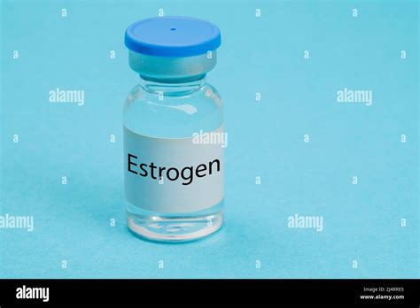 Estrogen Hormone Injection Vial For Female Hormone Therapy Stock Photo Alamy