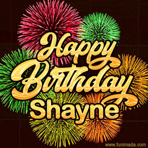 Stunning Birthday  For Shayne Bright Fireworks Design Download