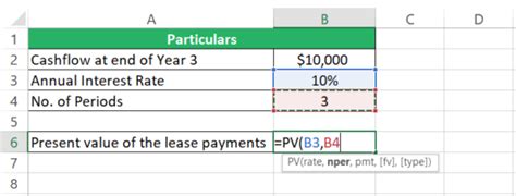 How To Calculate Present Value Excel Function Pv