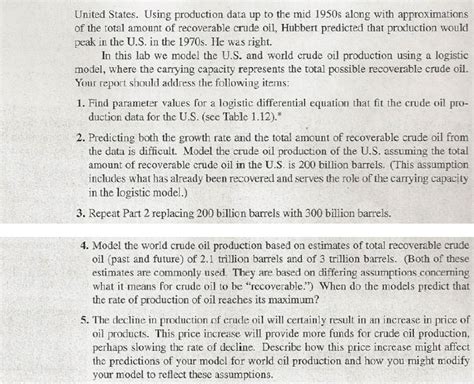 Just Need To Answer Questions 1 5 For Homework