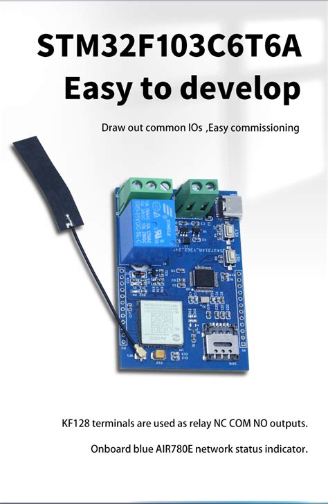 Iot Stm32 4g Networking Relay Development Board Air780e Modu Chinalctech