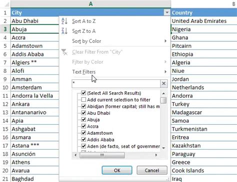 Excel Filter Wildcards And With Wildcards Star And Interrogation Mark