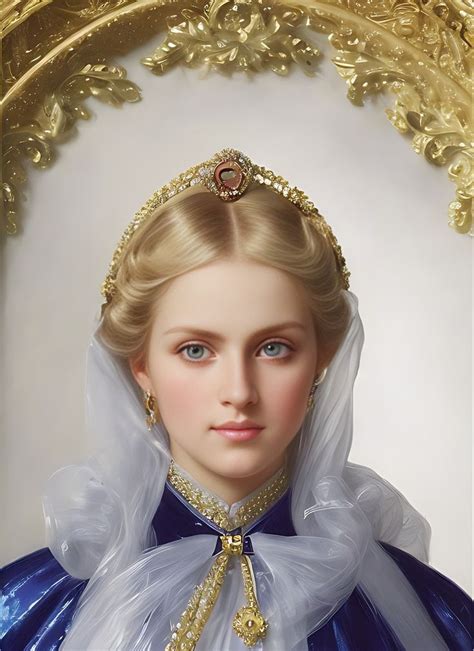 Девушка в синем По моему фото Стиль художника Франца Винтерхальцера