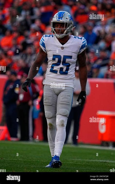 Detroit Lions Safety Will Harris 25 Against The Denver Broncos In The