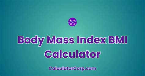 Body Mass Index Bmi Calculator