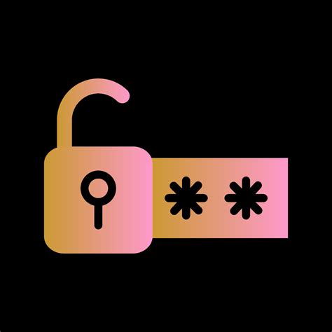 Passcode Lock I Vector Icon 41369001 Vector Art At Vecteezy