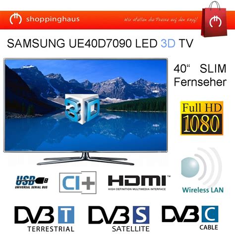 Samsung Series 7 UE40D7090 101,6 cm (40 Zoll) 3D 1080p HD LED LCD ...