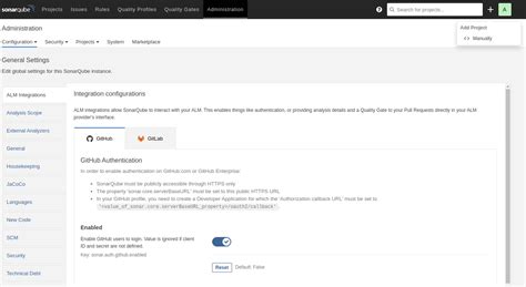 unable to import github gitlab repositories action missing from menu