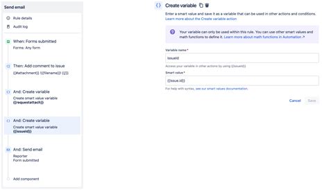 send jsm forms information with automation jira atlassian documentation