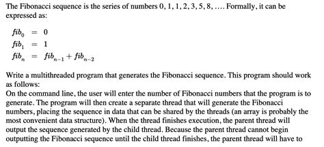 Solved The Fibonacci Sequence Is The Series Of Numbers Chegg