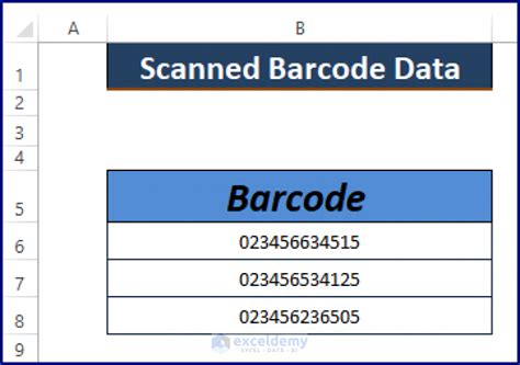 Creating A Barcode Scanner Macro In Excel With Easy Steps