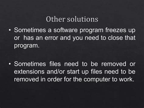 Troubleshootingpptx Operating Systems Computer Software And Applications