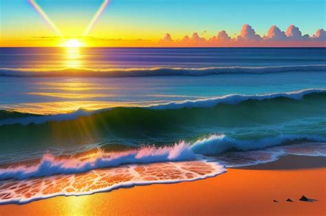 98 000 Beach Waves Sunset Pictures