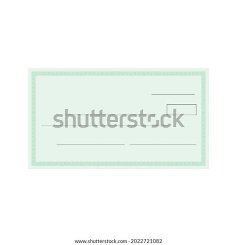 Blank Check Vector Illustration Check Icon Stock Vector Royalty Free