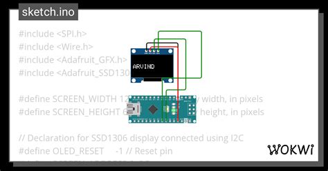 Nano Oled Texting Wokwi Esp32 Stm32 Arduino Simulator