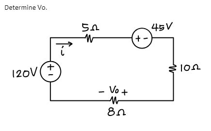Solved Determine Vo Chegg Com