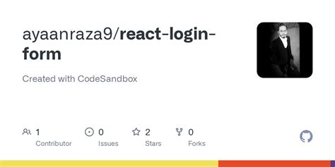 Github Ayaanraza9react Login Form Created With Codesandbox