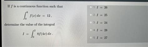 Solved If F Is A Continuous Function Such That I Chegg