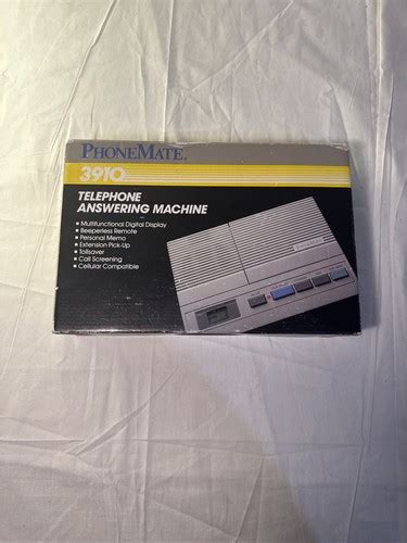 Vintage 80s Phonemate 3910 Answering Machine Open Box To Cellular