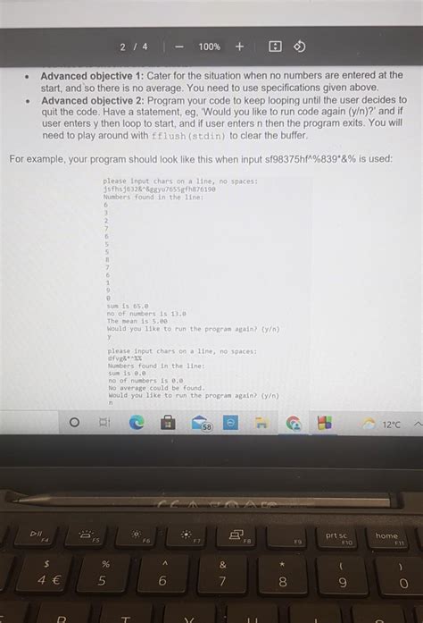 Solved 1 1 4 1 100 Write A C Program To Read Chegg Com