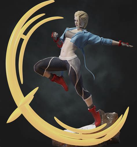 Cammy Kick Pose 3d Model 3d Printable Cgtrader