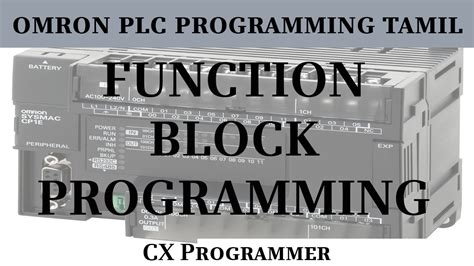 Omron Plc Function Block Programming In Tamil Youtube