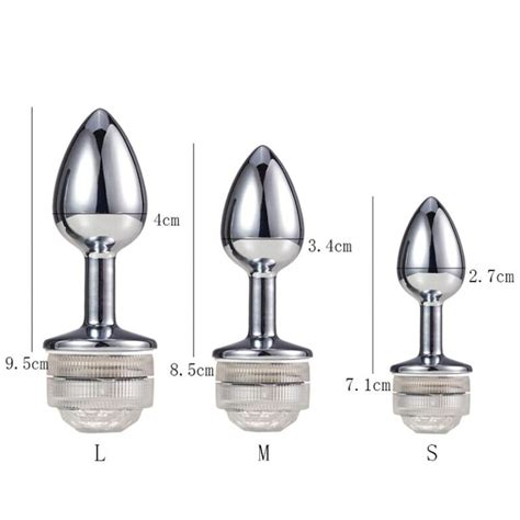 Metal Led Light Up Butt Plug Banana Cleaner