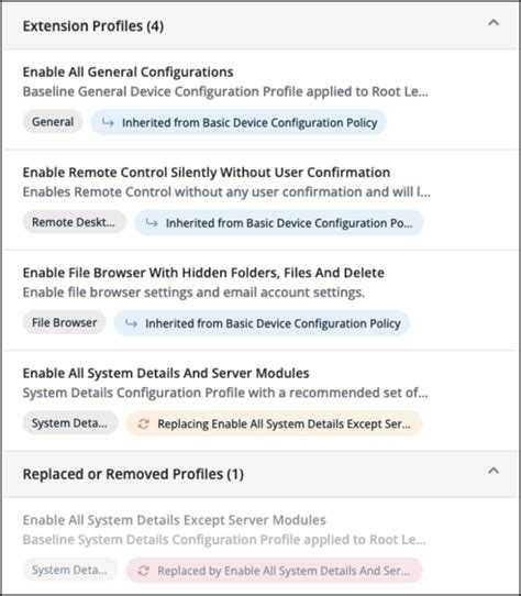 Basic Device Policies And Profiles
