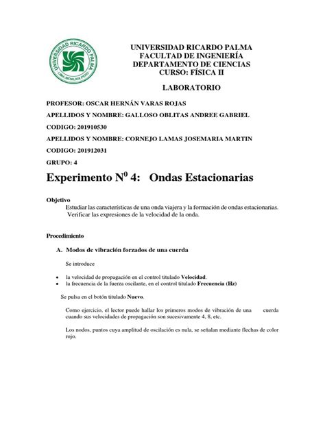 Fisica 2 Lab4 Grupo 4 Pdf