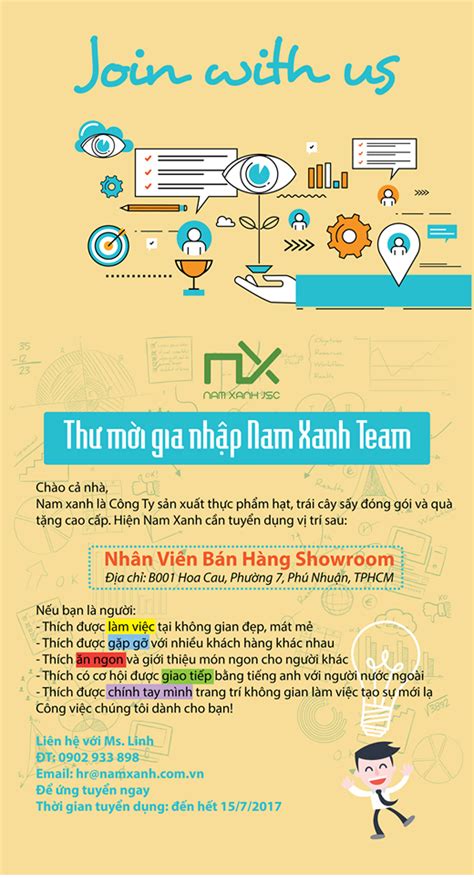 Nam Xanh Tuyển dụng Nhân Viên Bán Hàng showroom T Nam Xanh JSC