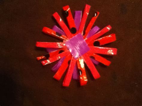 Firework Ladybug Pink Purple Duct Tape Bows Pink Purple Ladybug