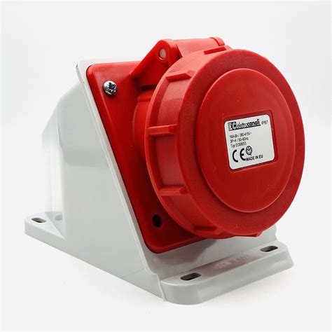 Вилка настінна під кутом 90 град Ip44 32a 380 415 V 3p T код УКТ ЗЕД 8536699090 купити