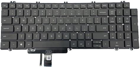 New Us Black English Backlit Backlight Laptop Keyboard Without Palmrest For Dell Latitude 5530