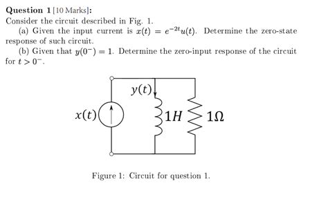 Solved Question Marks Consider The Circuit Chegg Com