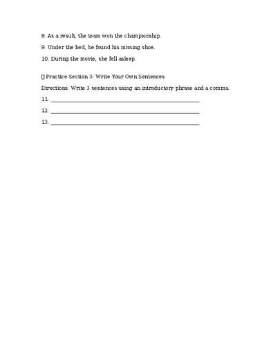 Varied Sentence Structure Grammar Worksheet Grades 68 Sentence Types